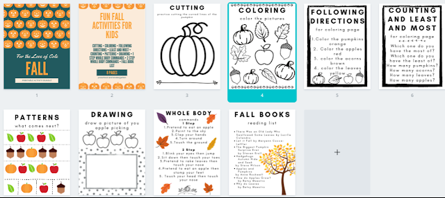 Fall Activity Printable Bundle for Kids
