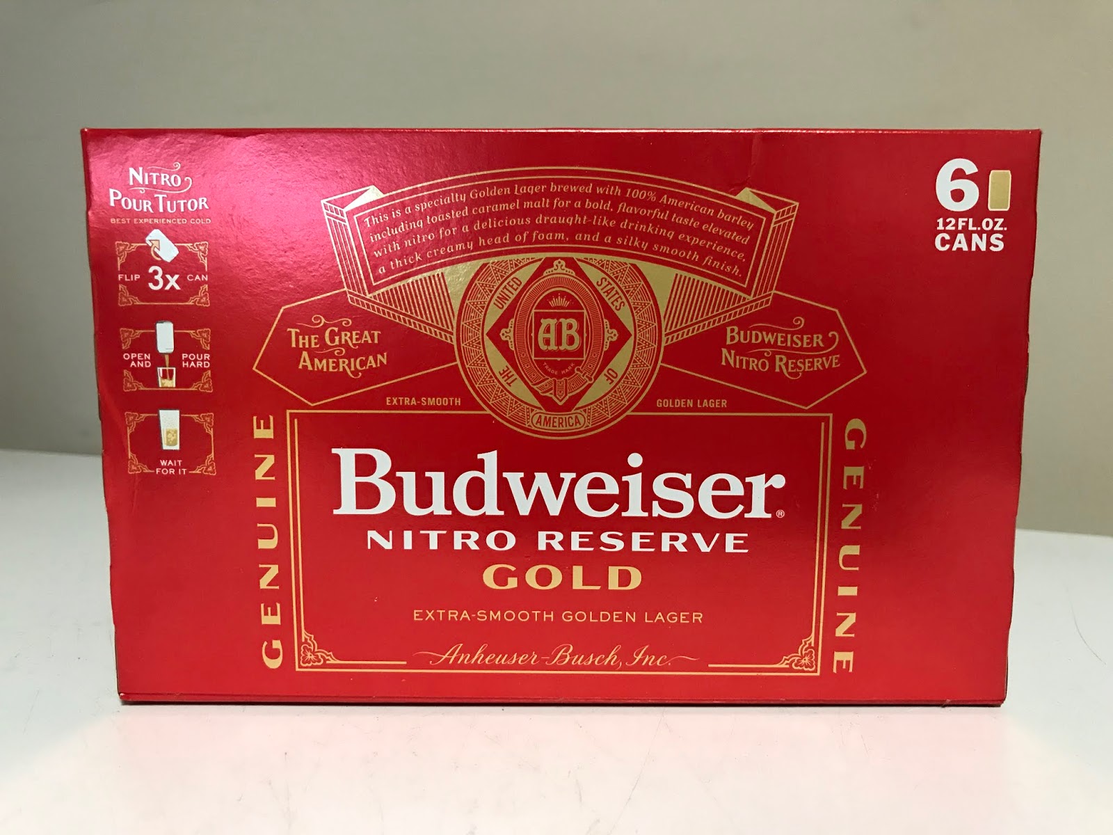 Beer Of The Week - Budweiser Nitro Reserve Gold