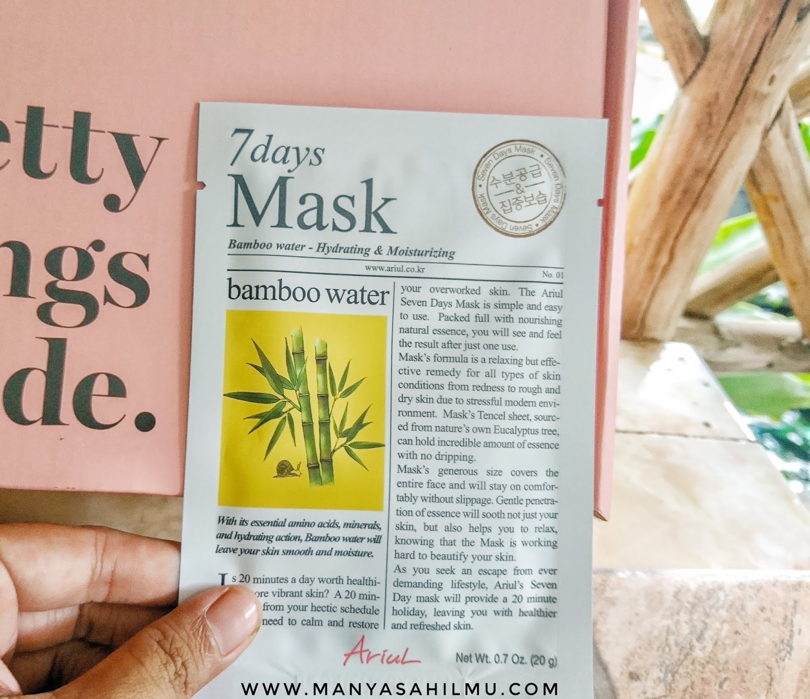 Ariul 7 Days Mask (review) - Manyasah Ilmu