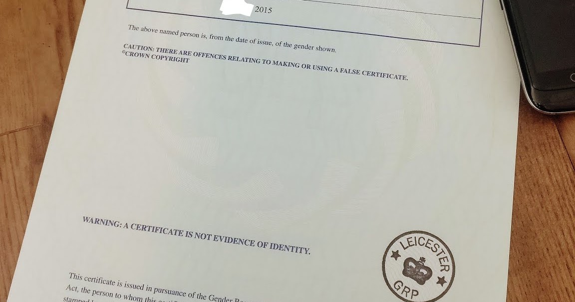 AZL : All in a name: The Gender Recognition Certificate and what it ...