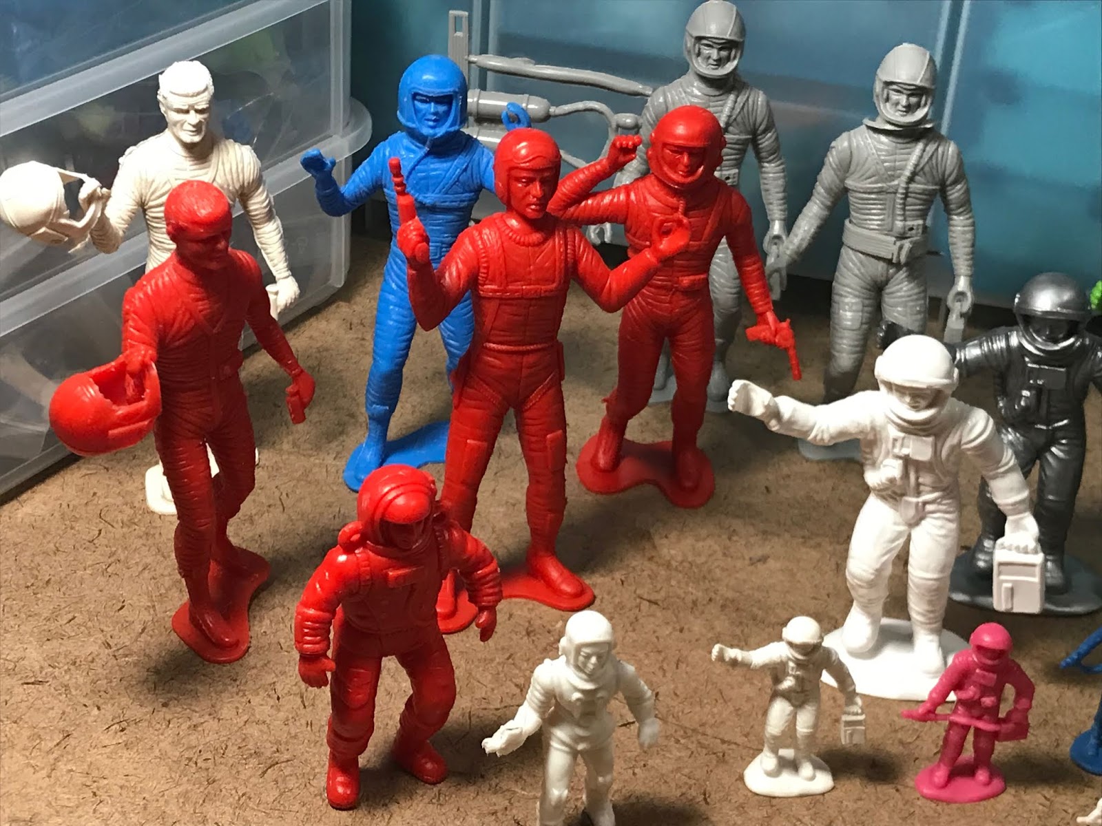 Space Garage: Larger Sized Spaceman Figures by Marx, Tim Mee, MPC ...