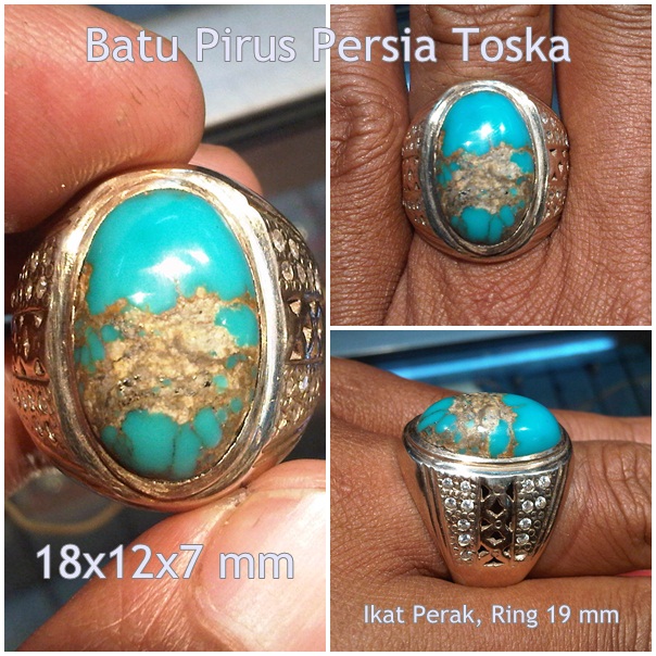 Lapak Batu Antik ( LBA ): PR96- SOLD - Batu Pirus Persia Biru Toska ...
