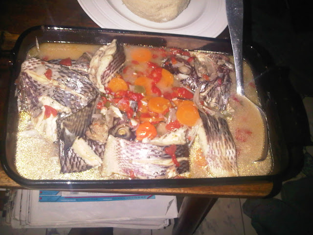 Shalom Broz Productions: Ugali mkubwa wa muhogo, Samaki wa mchemsho na ...