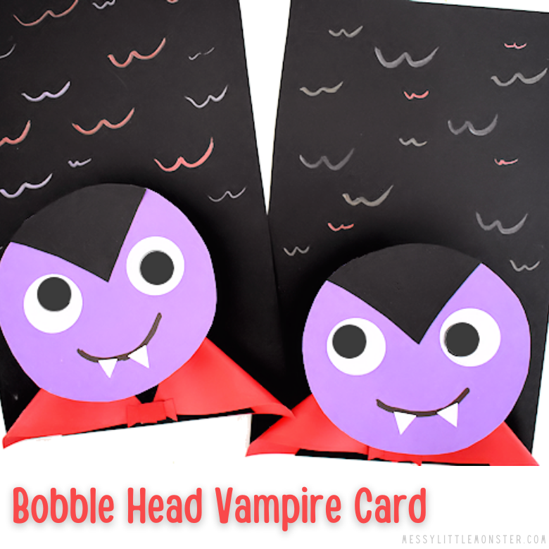 Bobble Head Vampire Craft - Messy Little Monster