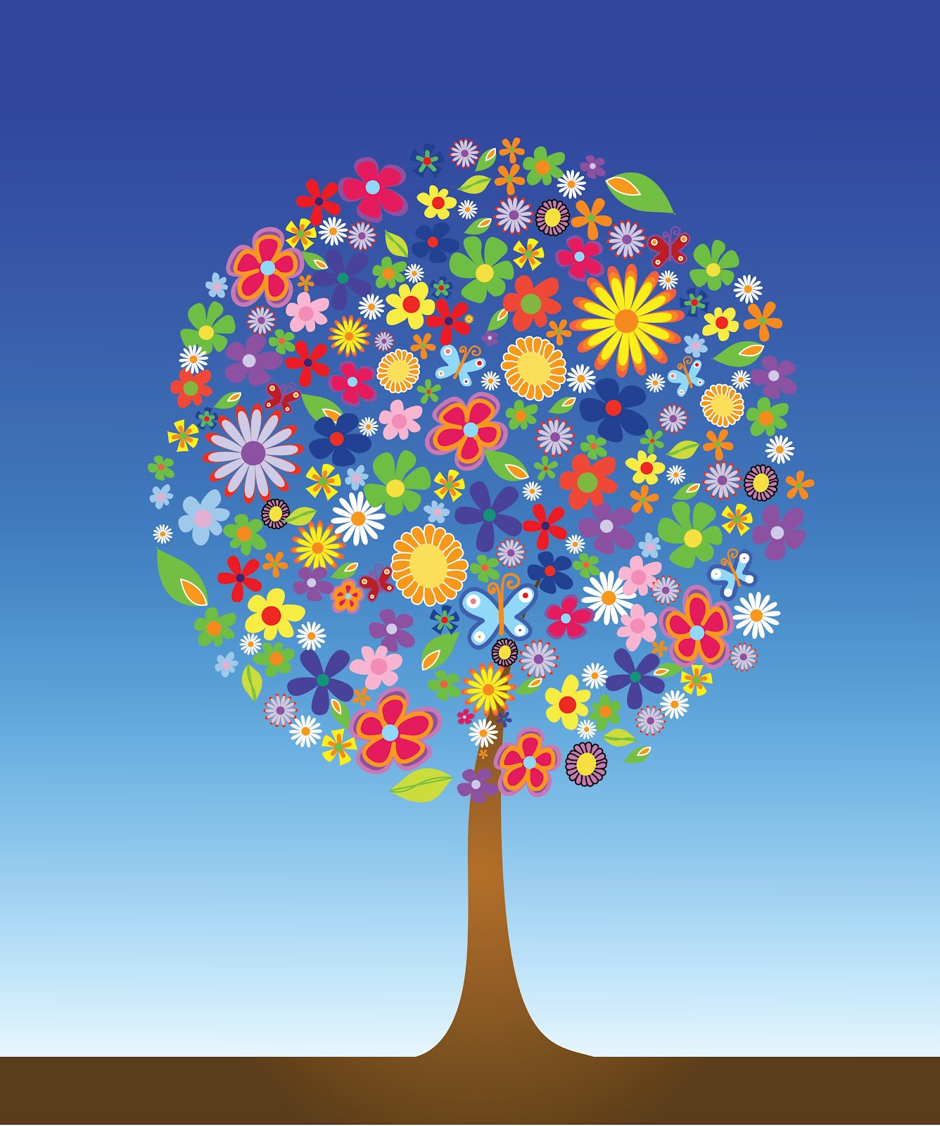 Flores infantiles vector - Imagui