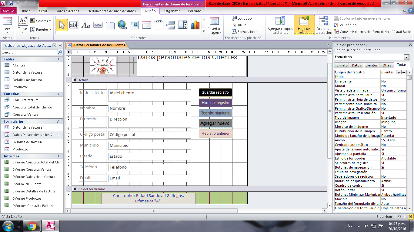 Submódulo 4.1 Diseña base de datos ofimáticas : Base de datos ...