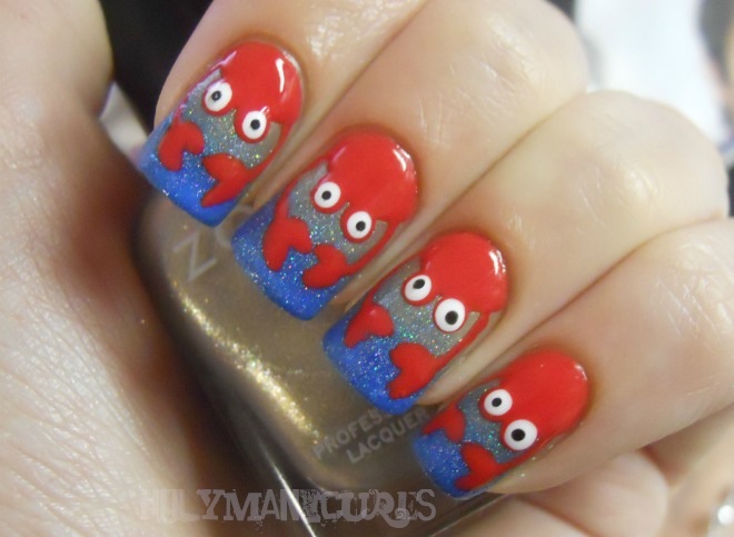 Holy Manicures: Beachy Crab Nails.