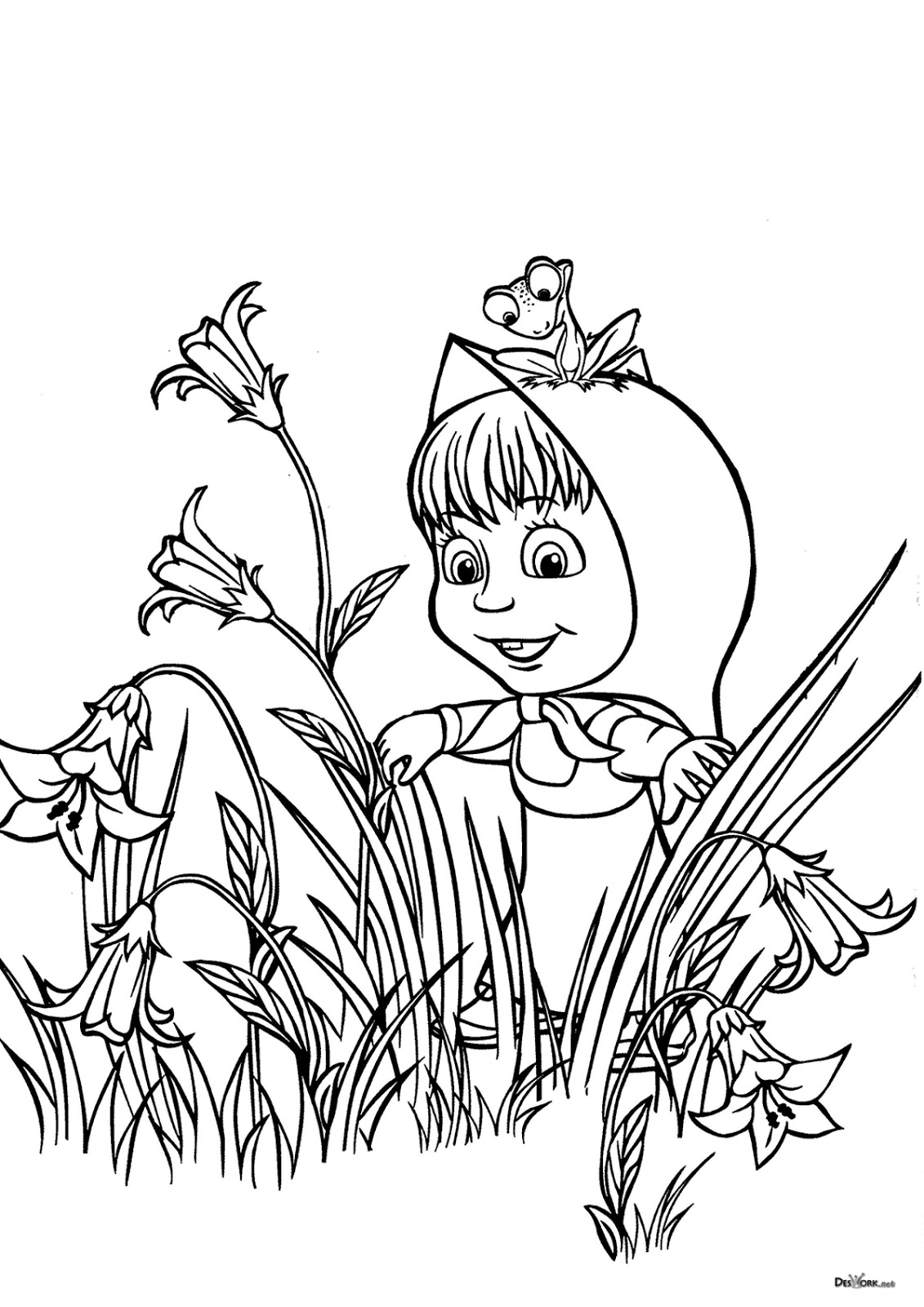 Aprende Brincando: Desenhos da Masha e o Urso para Colorir