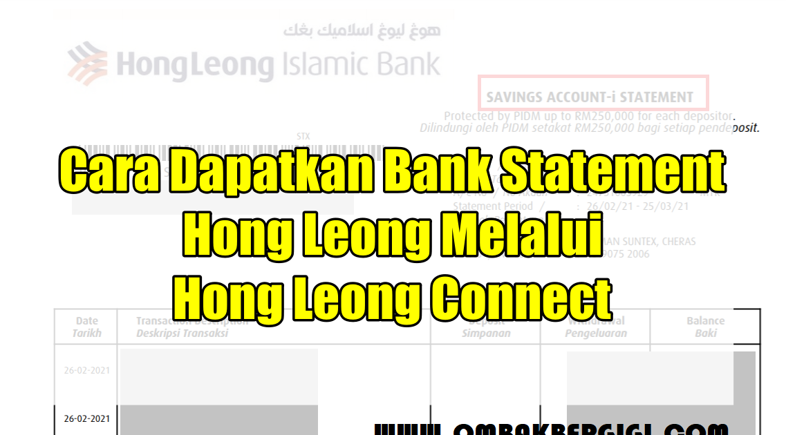 Cara Nak Buat Penyata Bank Hong Leong - JaxsonknoeFoster