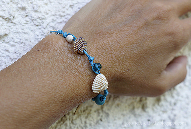 Sea shell bracelet - Journey into Creativity
