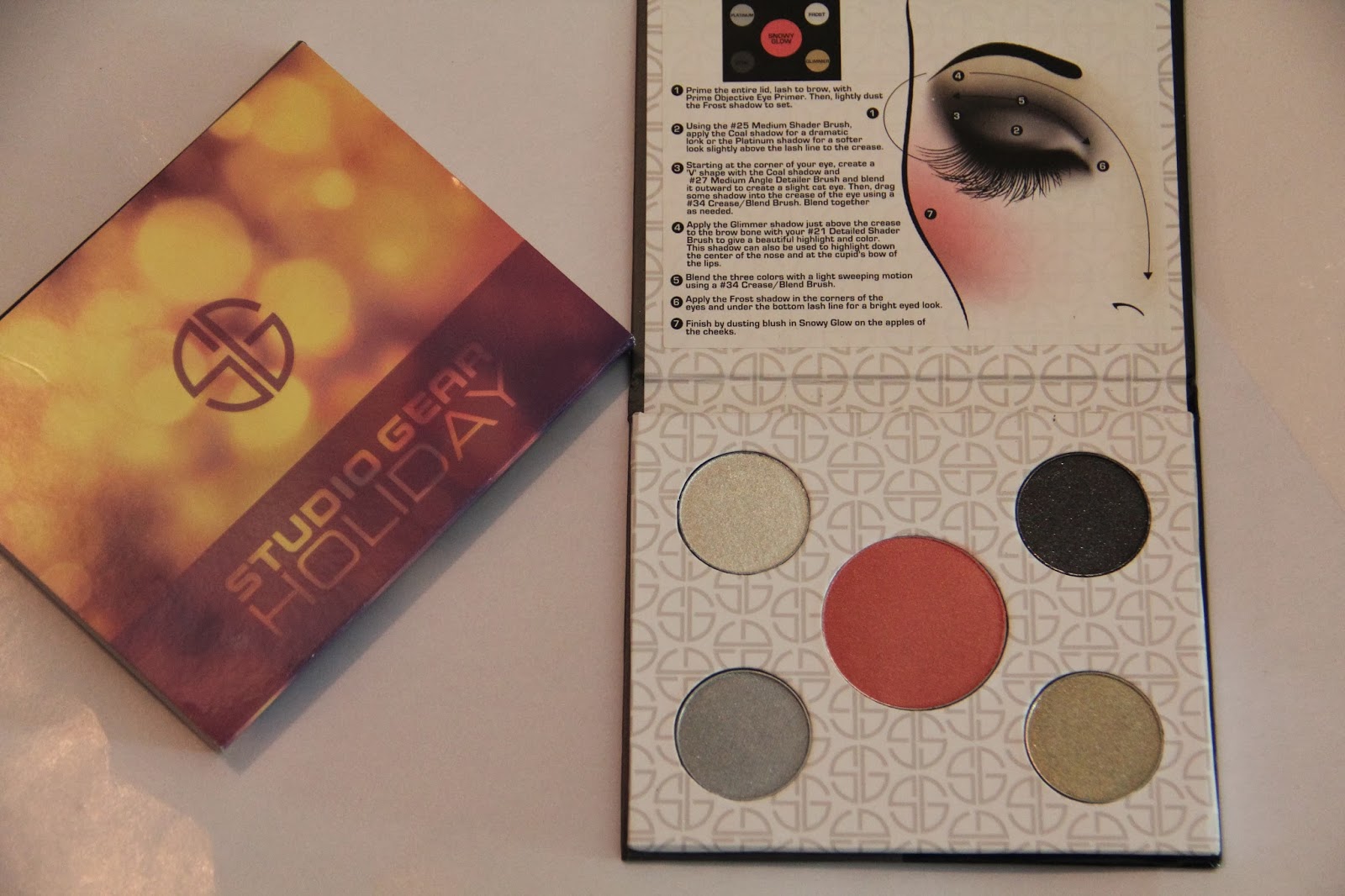 Studio Gear Holiday Palette Swatches