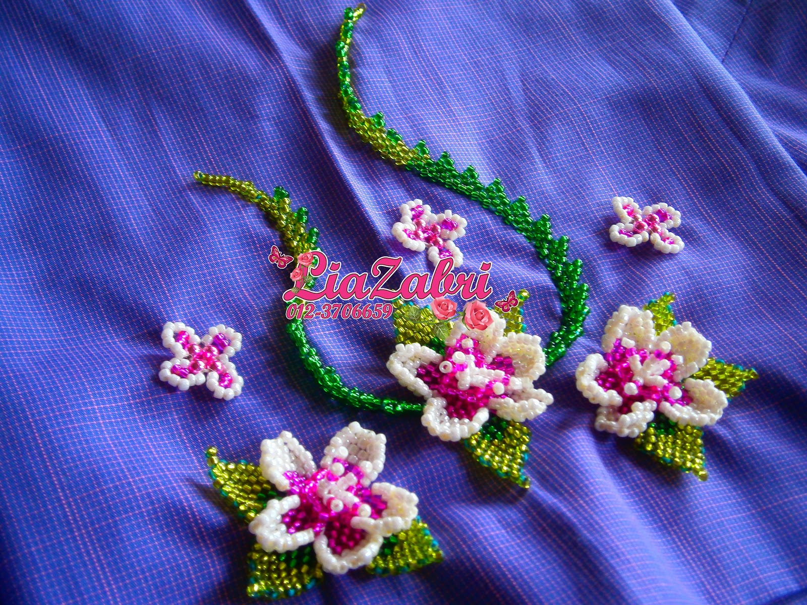 Sulaman Manik LiaZabri Golden Touch: Sulaman 3D; Lovely of Sakura 3D