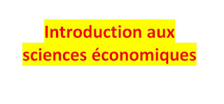 Introduction aux sciences économiques | Cours de droit
