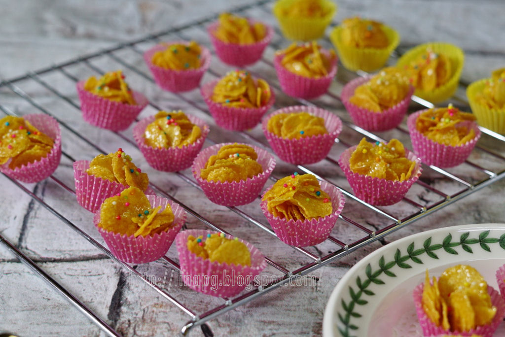 Cornflakes Madu Kuih Raya Paling Senang Nak Buat - TERATAK MUTIARA KASIH