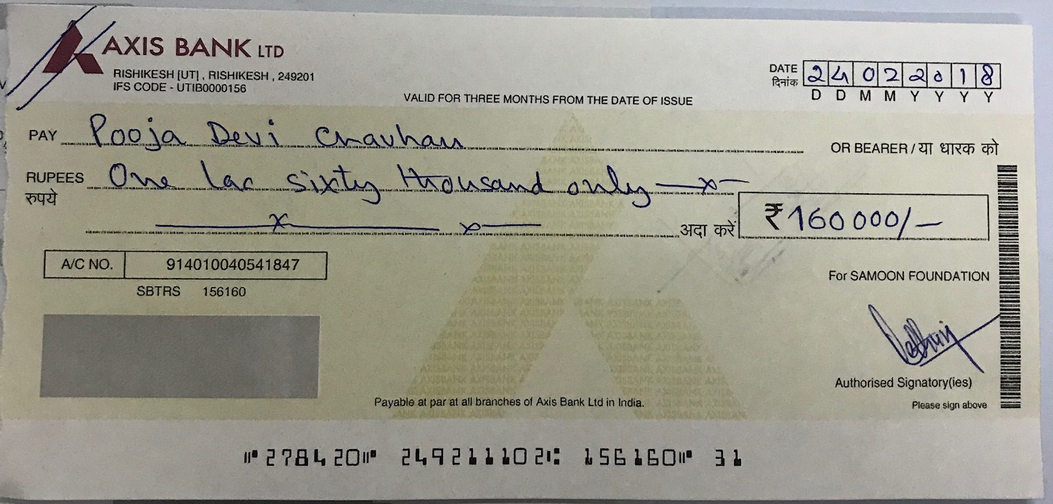 SAMOON FOUNDATION: Help of Rs. 360,000/- provided to the surgery of ...