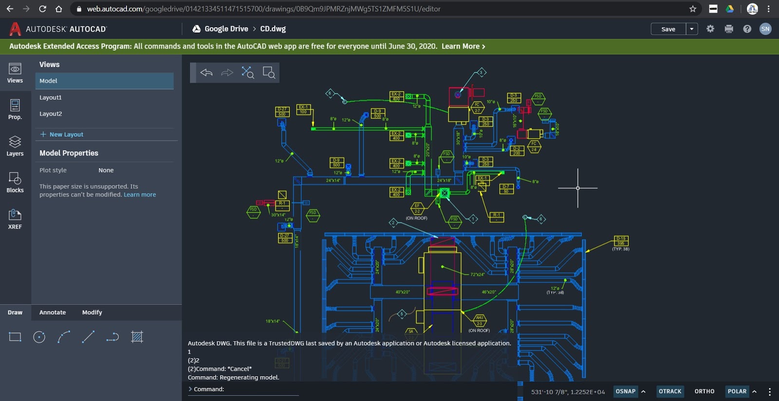 Use AutoCAD in Google Chrome