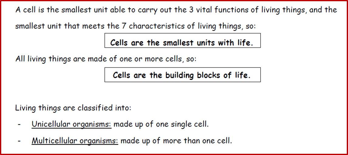 Unit 1: Living Things