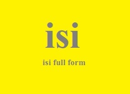 isi full form in english Indian Standards Institute - Dear Hindi ...