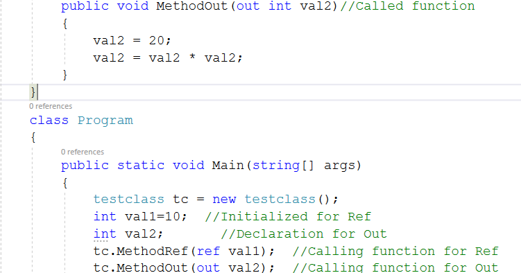 Ref and Out Parameter in C# | C#.NET,SQL Server and Microsoft Azure