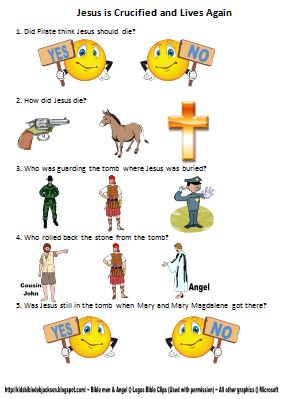 Bible Fun For Kids: Jesus is Crucified and Arises from the Dead