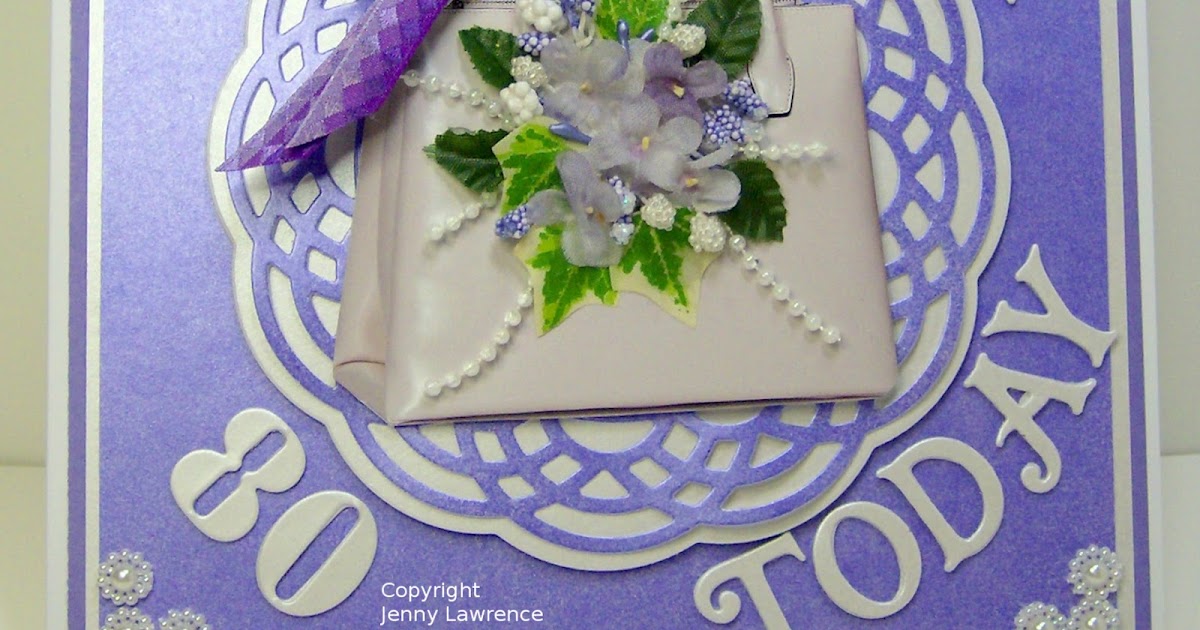 CARDSARUS: 80th BIRTHDAY CARD AND BOX