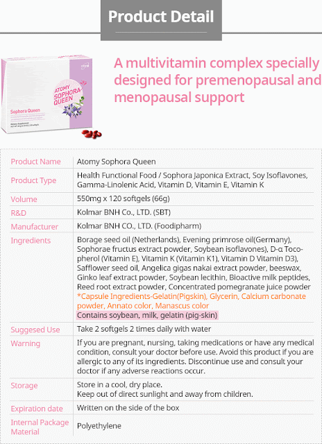 Atomy Sophora Queen a multi vitamin complex specially designed for help ...