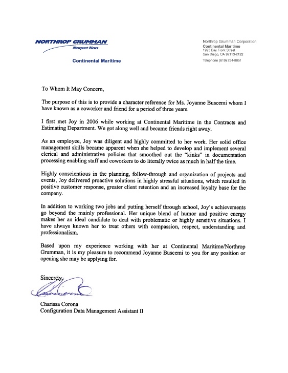 Recommendation Letter For Colleague - Formal Letter