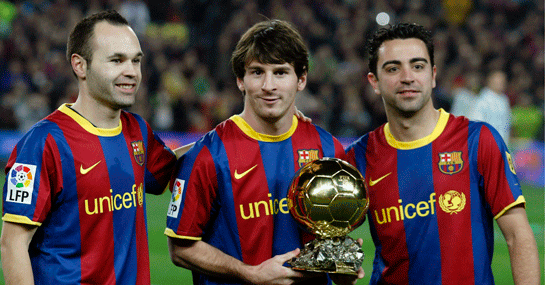 Messi , Iniesta and Xavi Hernández - the Magical MIX from the golden ...
