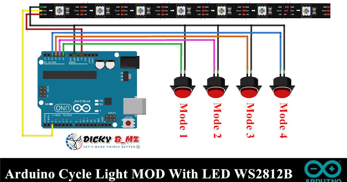 Arduino Cycle Light Mode With LED WS2812B - Dicky B_Mz