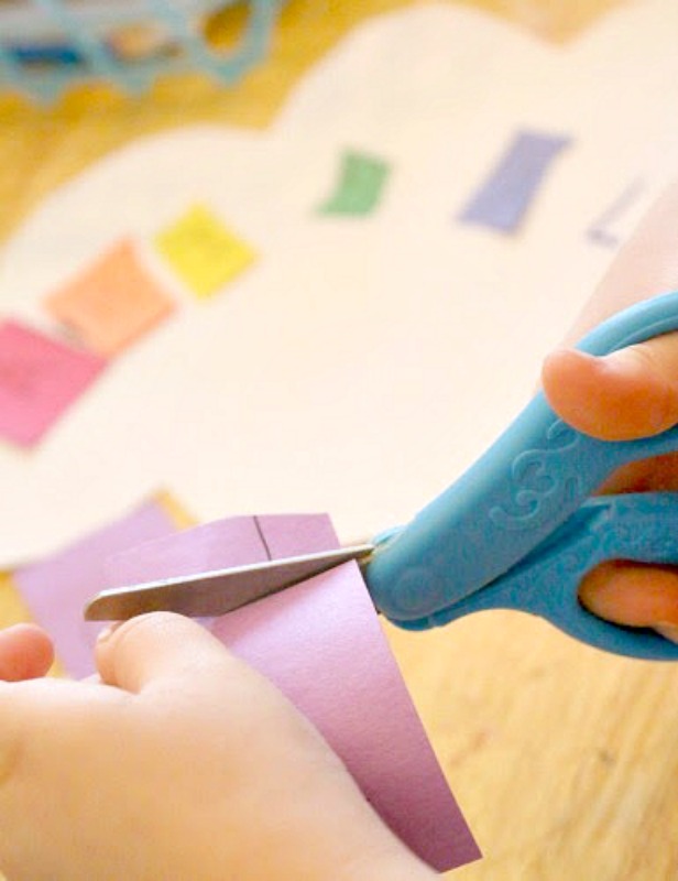 Rainbow Snip & Sort Name Recognition Activity | School Time Snippets