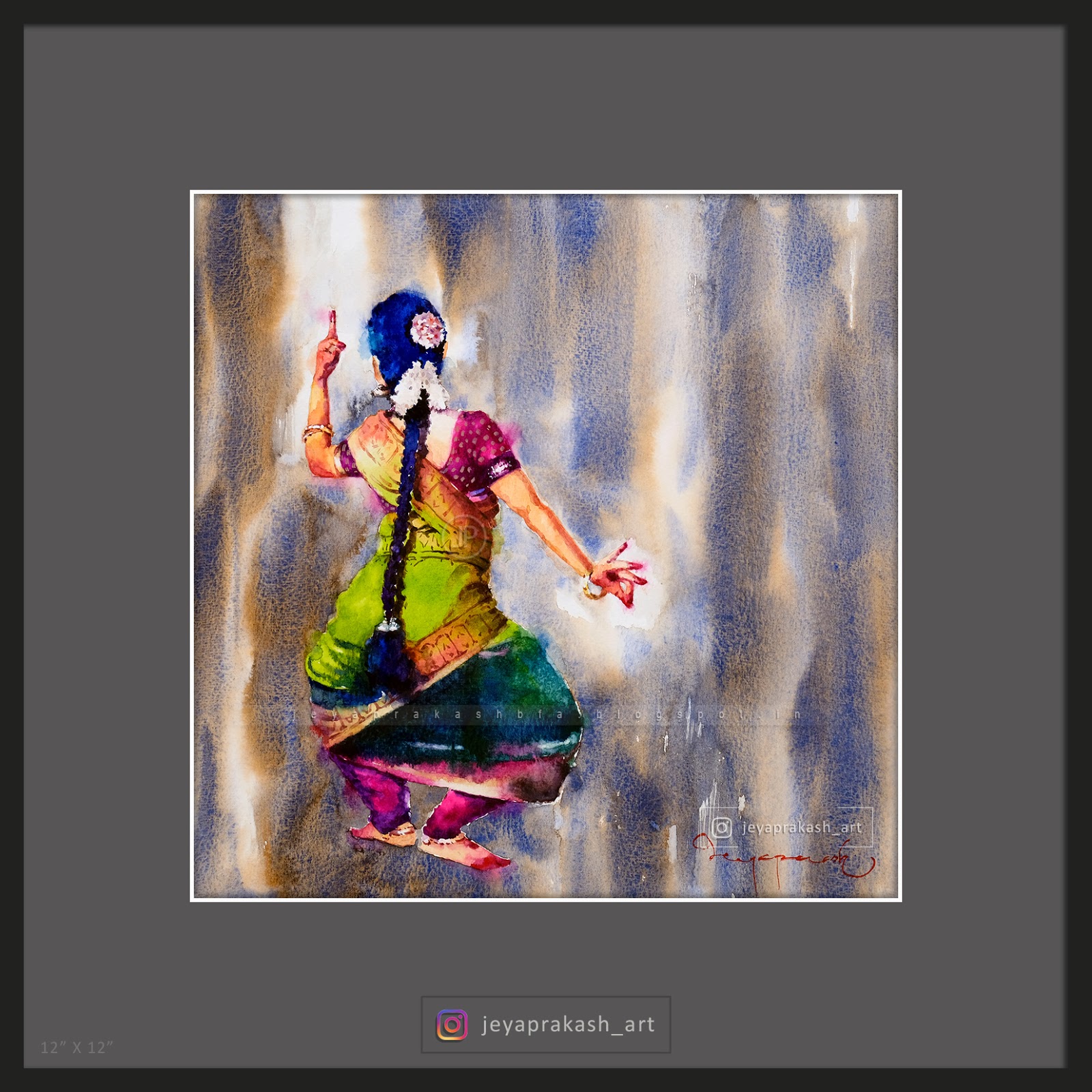 South Indian paintings: WATER COLOUR & ACRYLIC PAINTINGS