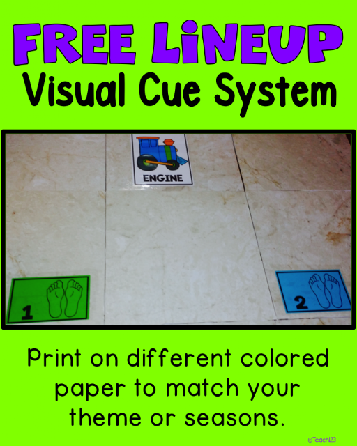 Time to Line Up! FREE printables | Teach123