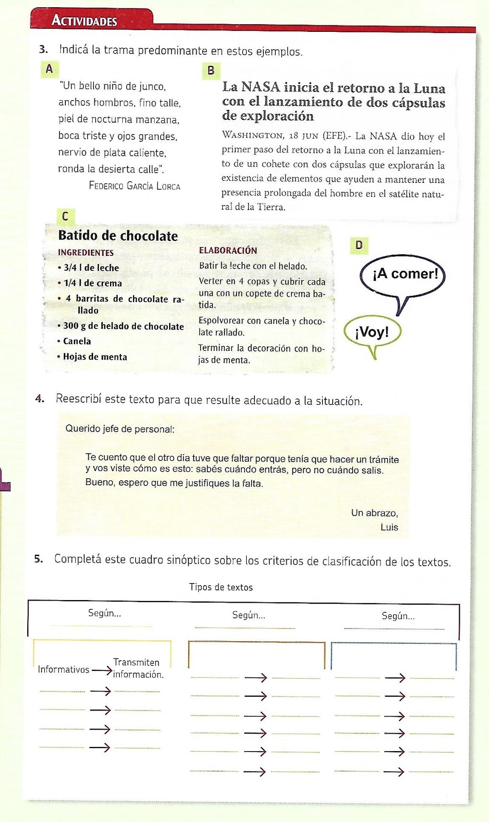 LENGUA Y LITERATURA: LENGUA Y LITERATURA de 4°año Ciclo Orientado