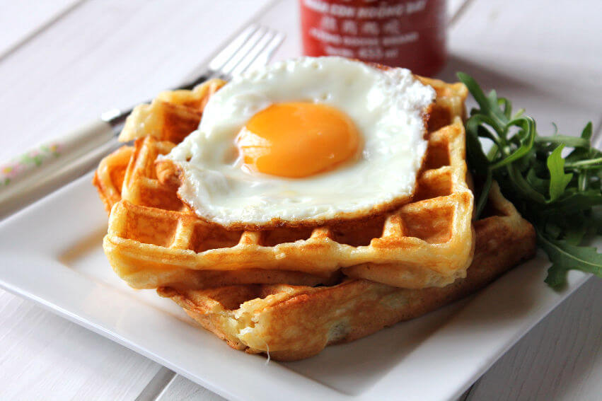 Savoury Cheese and Ham Waffles - A Cornish Food Blog | Jam and Clotted ...