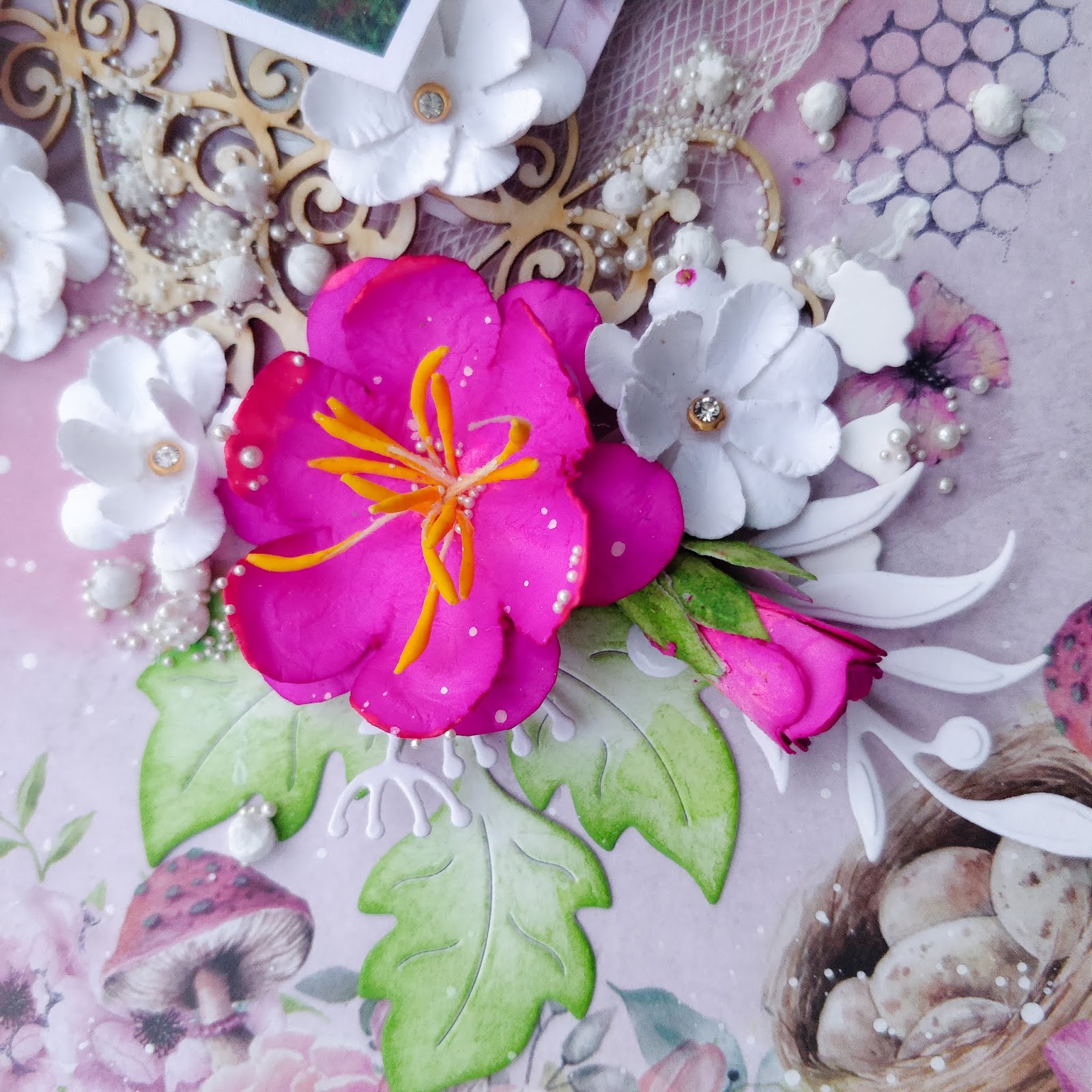 Mixed Media & Paper crafts Challenge blog: Spring Flowers Mixed Media ...