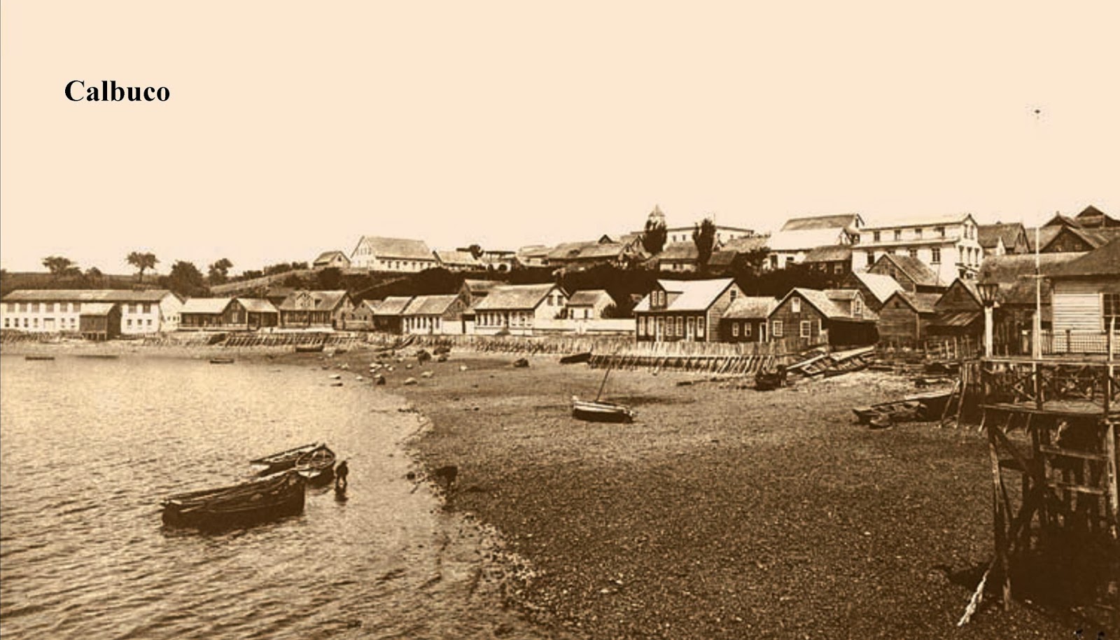 Imágenes de Chile del 1900: Maullín y Calbuco