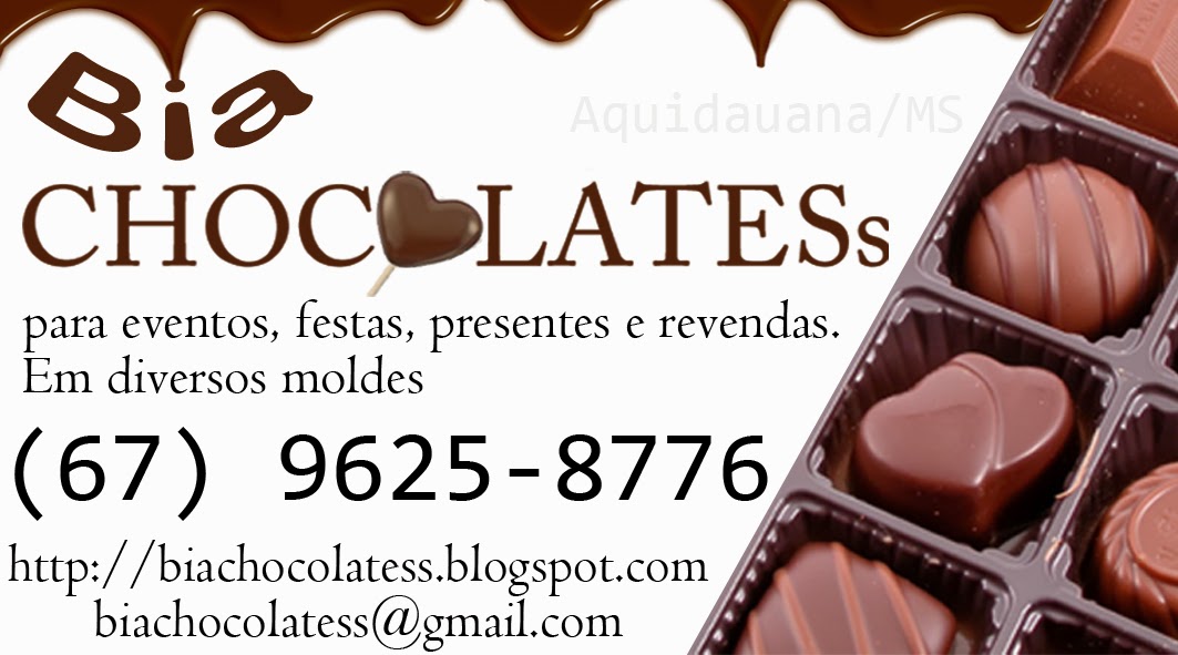 Bia Chocolates Personalizados: Cartão de Visita