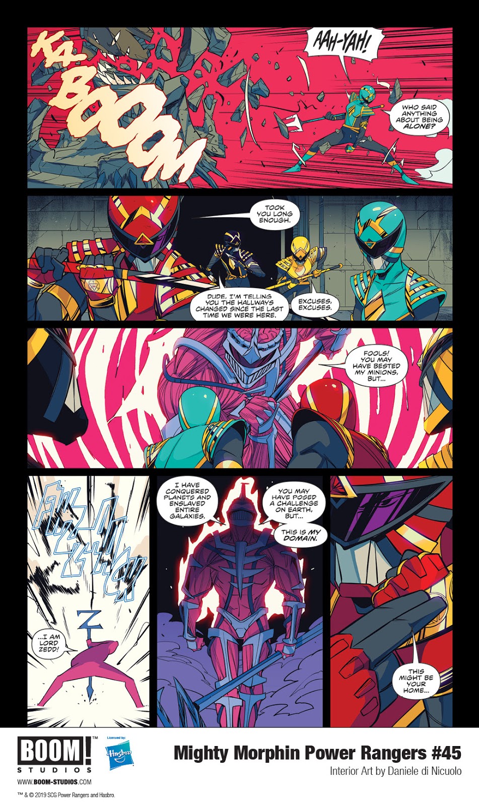 Comic Phanatic: BOOM! Studios First Look | Mighty Morphin Power Rangers ...