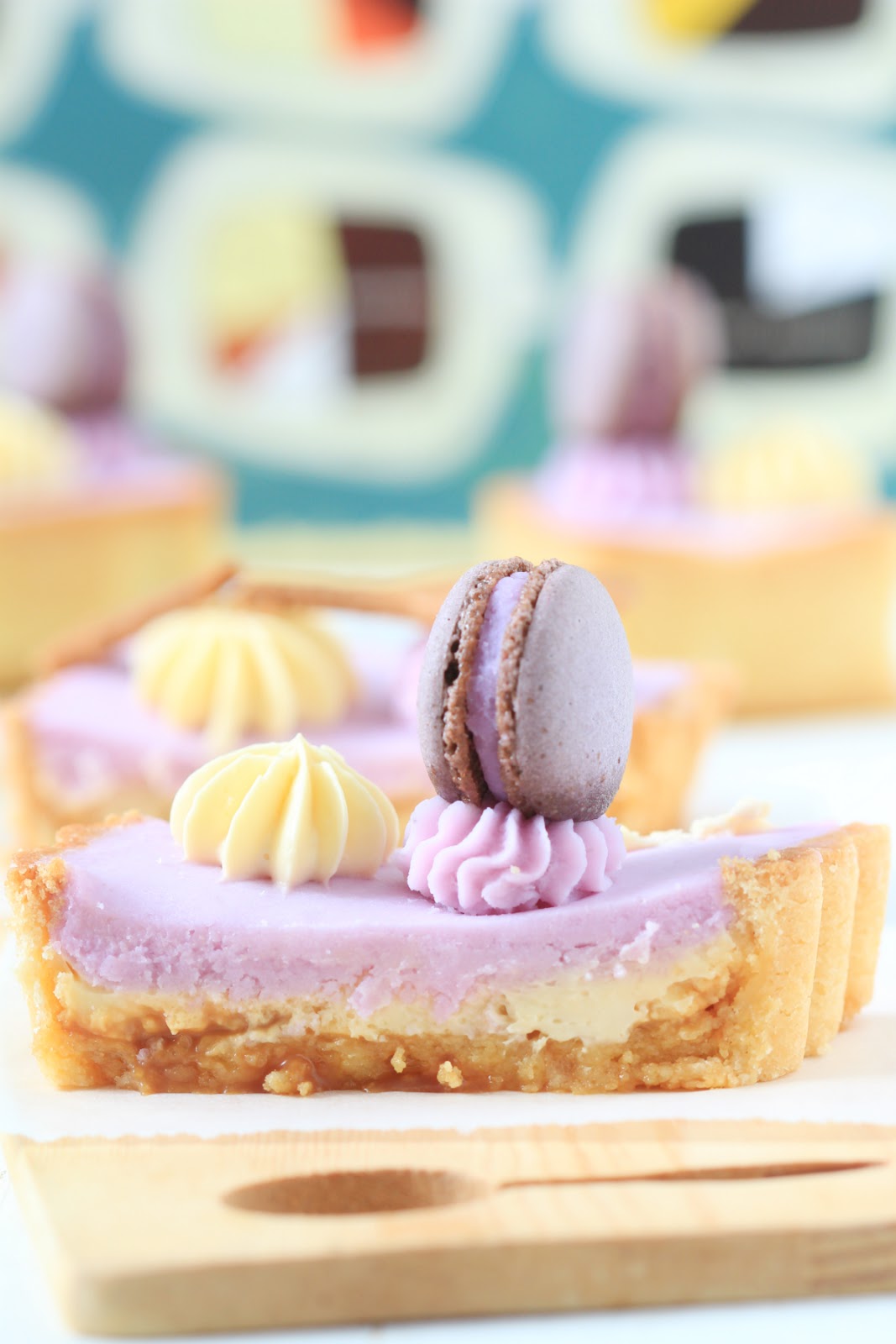 Ube halaya cream tart