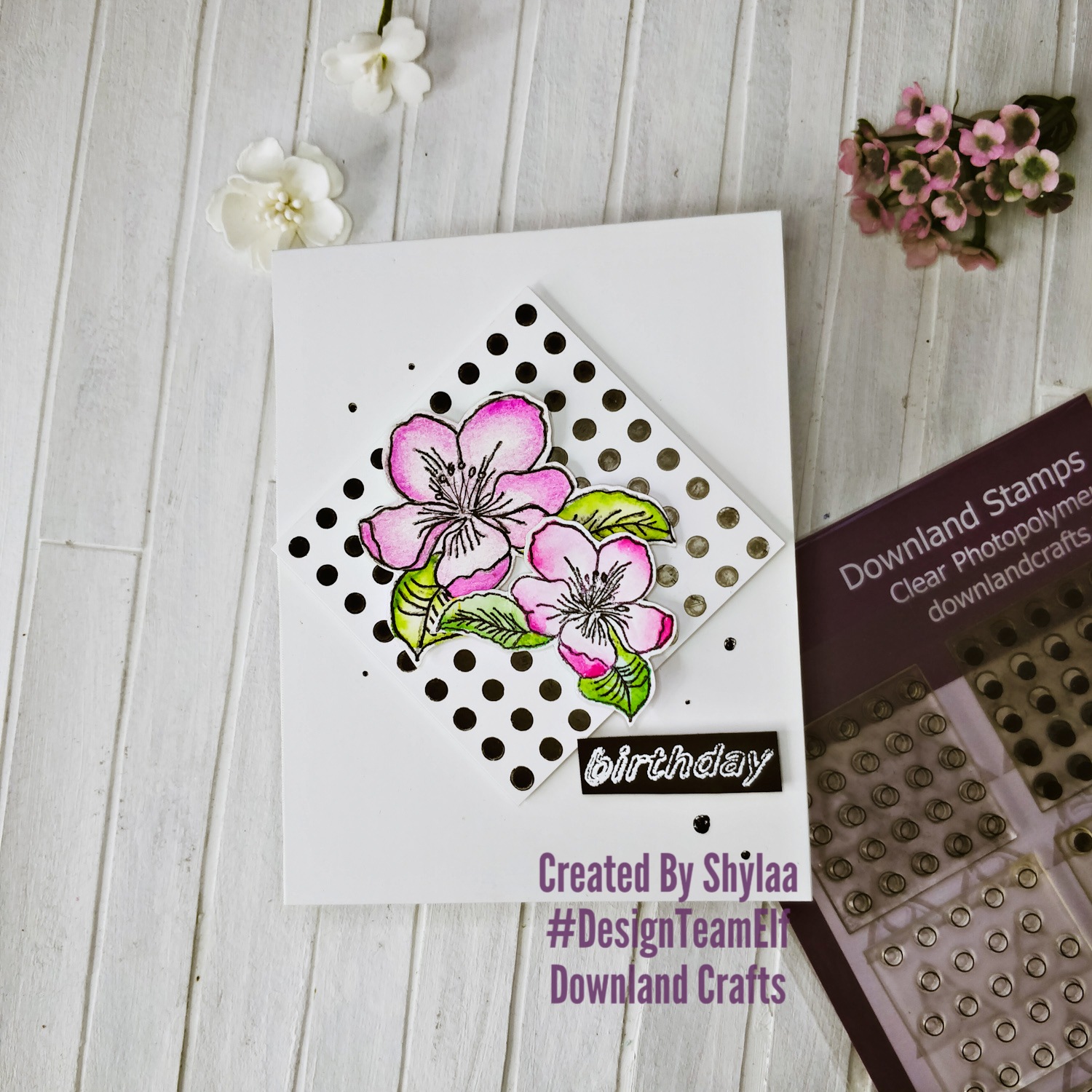 Adhiraacreations: Polka Dot stamp cards