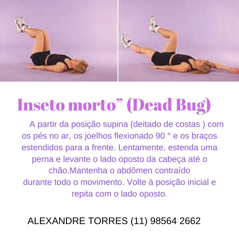 MOTRICIDADE HUMANA : Exercício" Inseto morto" (Dead Bug)