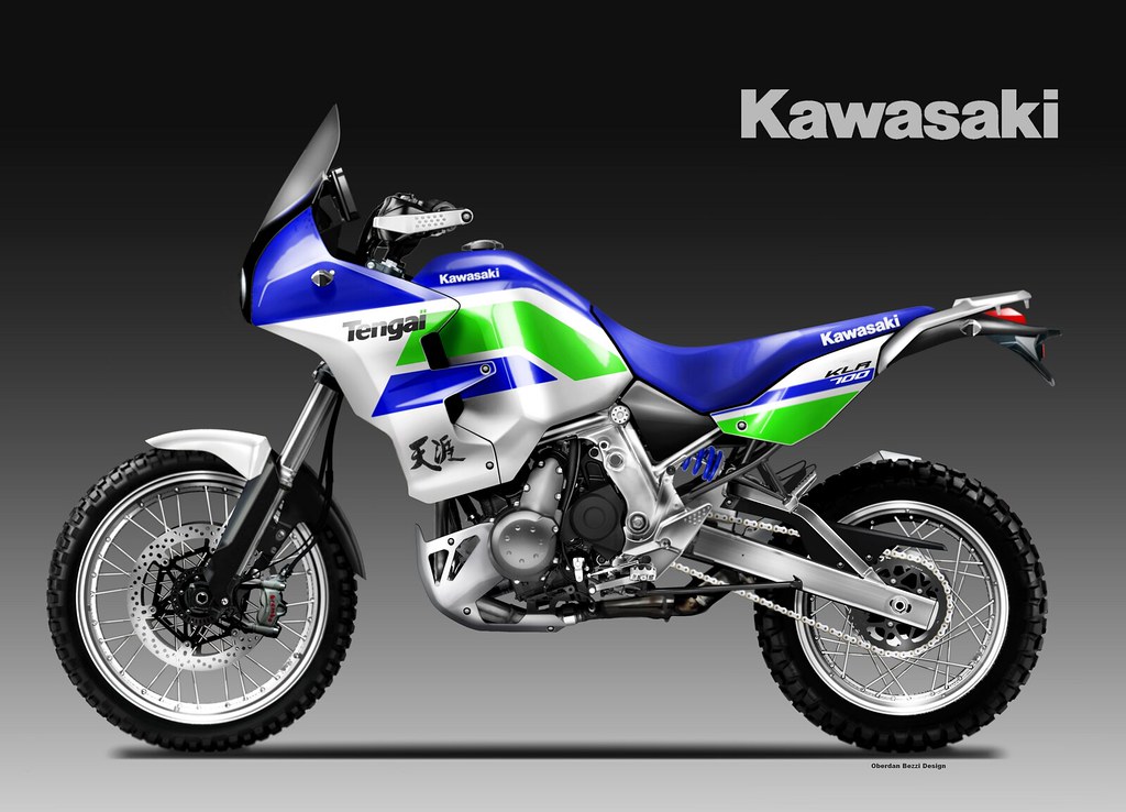 Racing Cafè: Design Corner - Kawasaki KLR 700 Tengai by Oberdan Bezzi