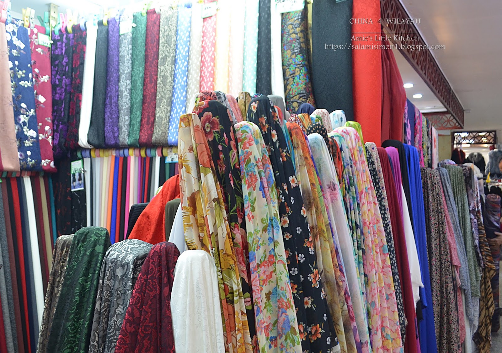 Shopping Kain di Hai Yin Textile - Amie's Little Kitchen