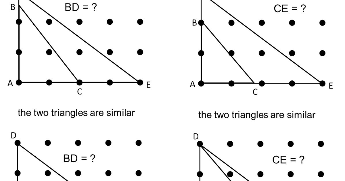 MEDIAN Don Steward mathematics teaching: two similar triangles