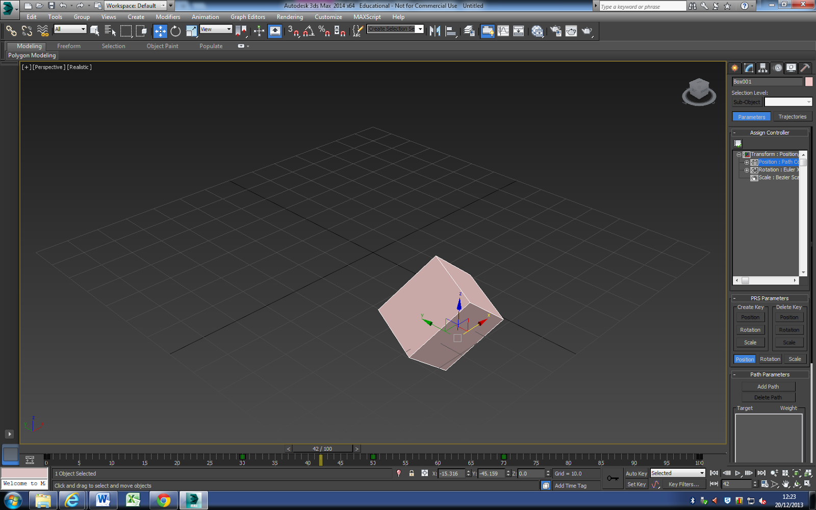 3D Modeling and Animation: Key frame animation