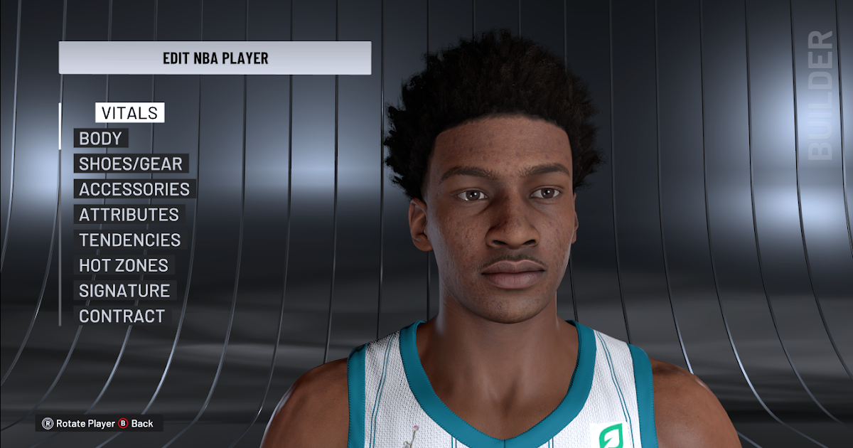 Kai Jones Cyberface Extracted FROM NBA 2K22 [2K21 COMPATIBLE]