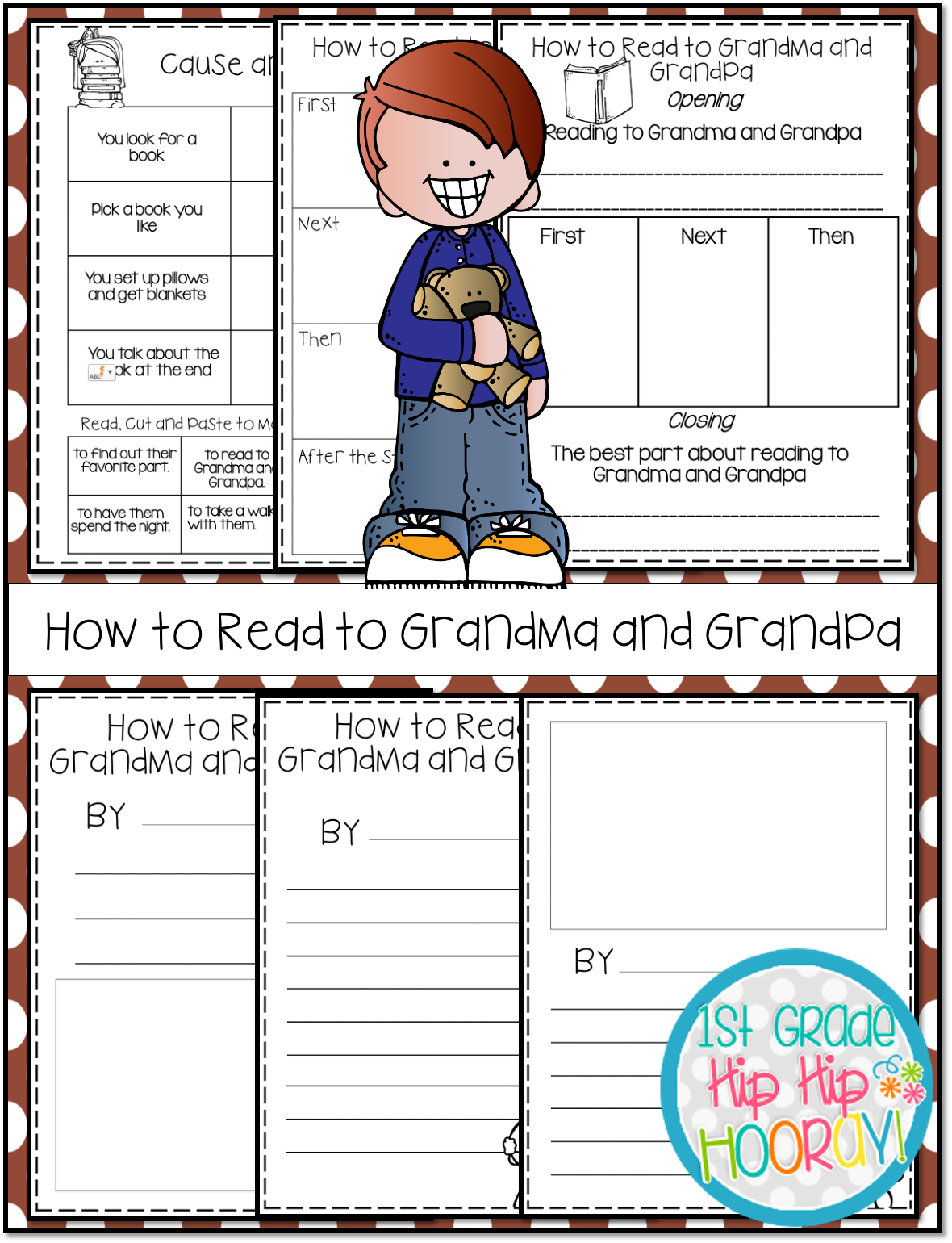 1st Grade Hip Hip Hooray!: How to Read to Grandma and Grandpa!