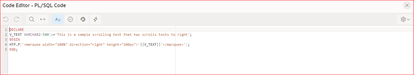 PL/SQL Dynamic Content in Oracle APEX PL/SQL Dynamic Content in Oracle APEX