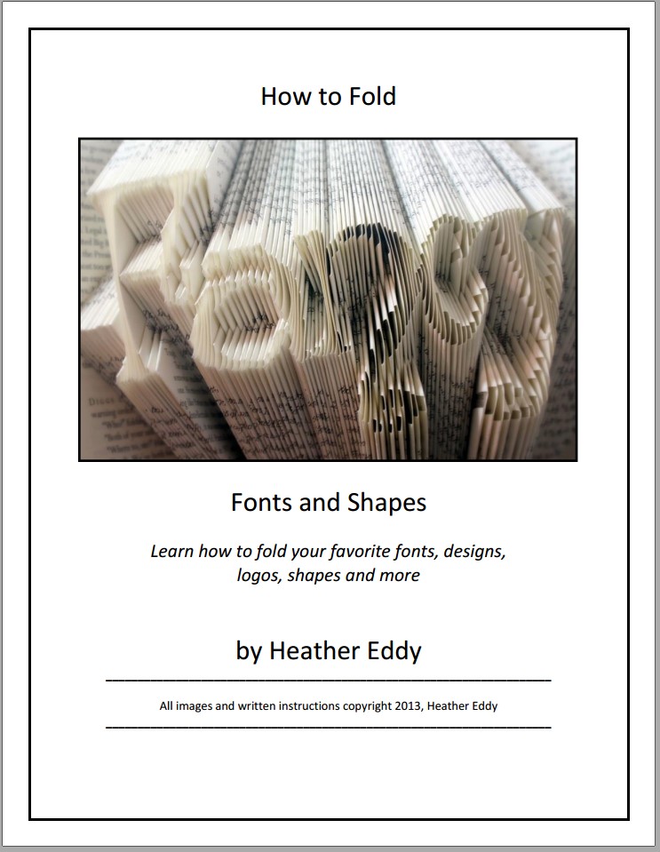 How to Fold Fonts and Shapes (Fancy Fonts)