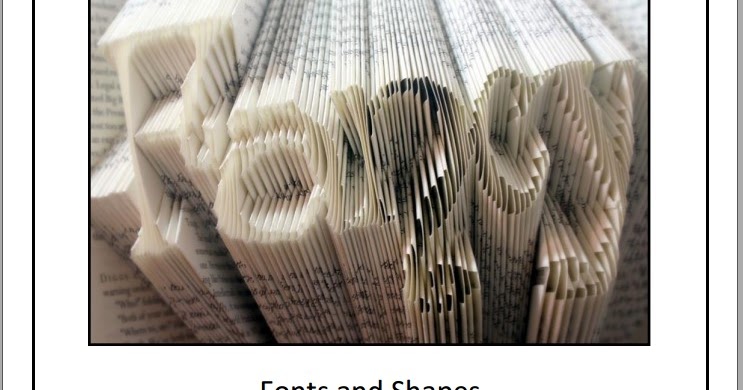 How to Fold Fonts and Shapes (Fancy Fonts)